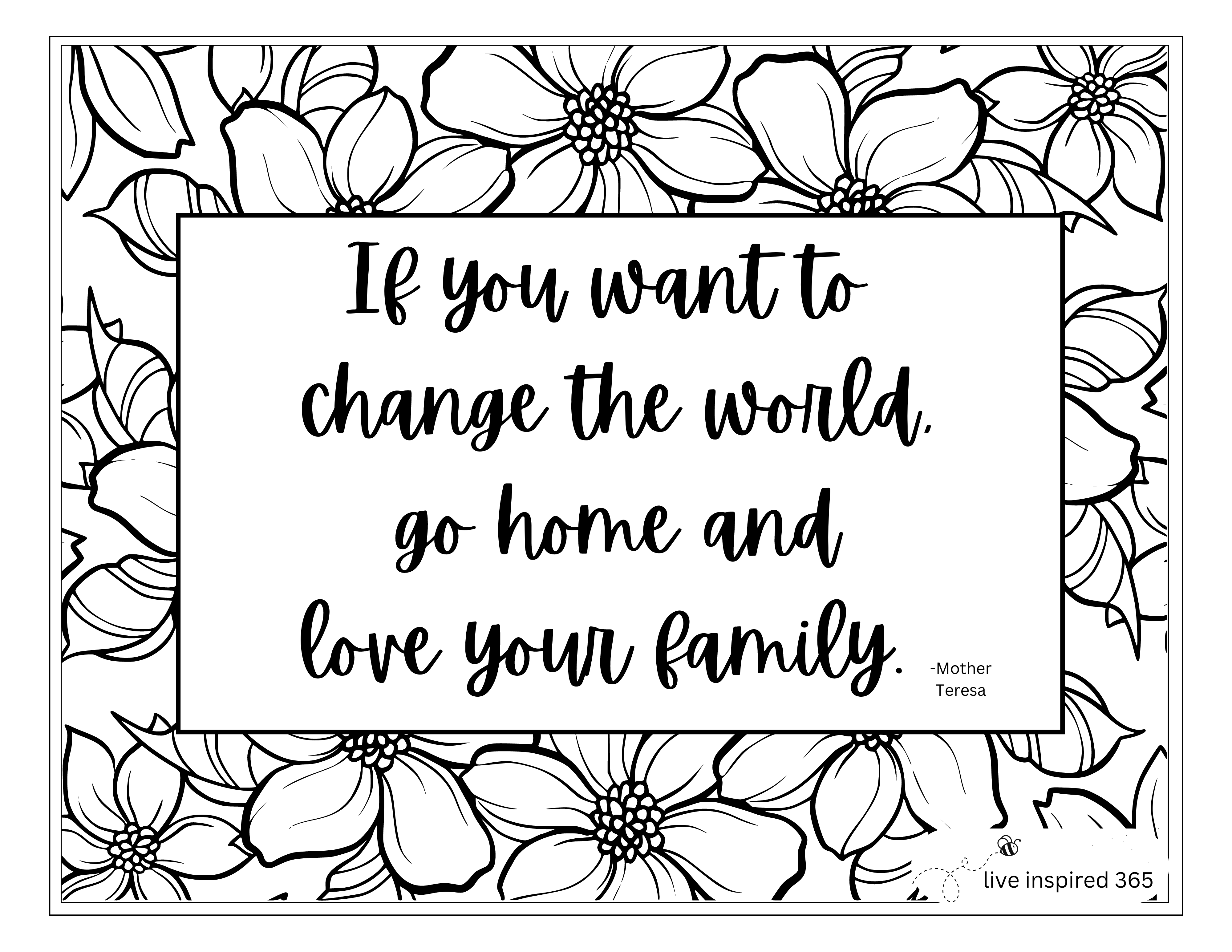 Change the World-Coloring Page – live inspired 365