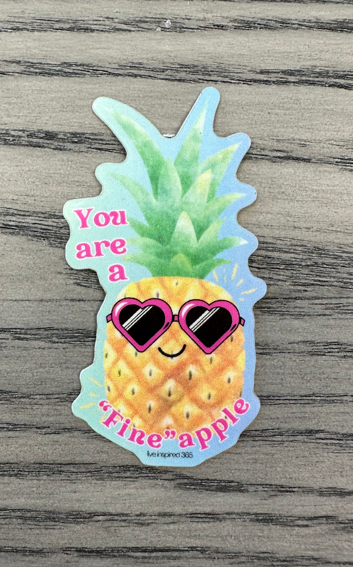 "Fine"apple | Sticker – live inspired 365
