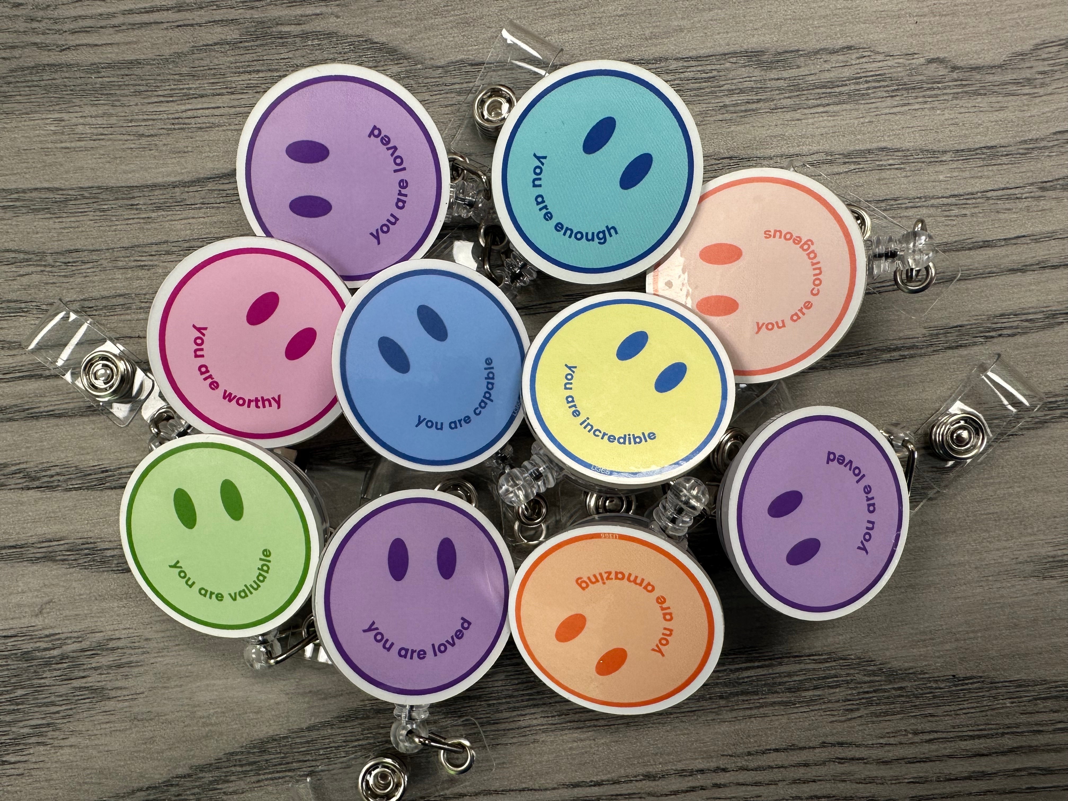 Smiley ID Badge Reel – live inspired 365